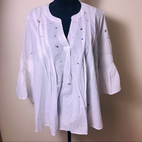 a.n.a | Tops | Authentic Ana Plus Size White Top | Poshmark
